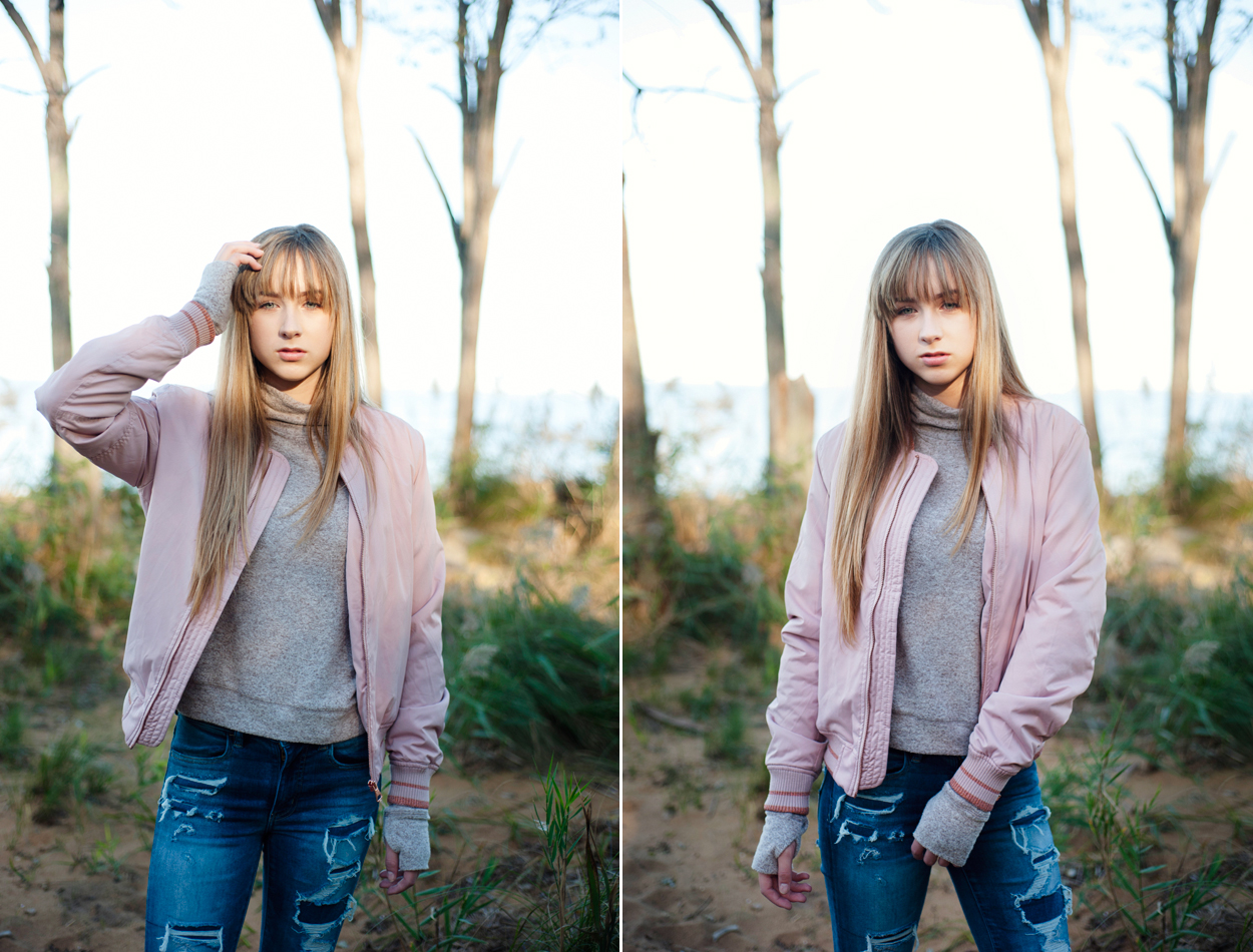 two-poses-in-woods – Baltimore Portrait Photography